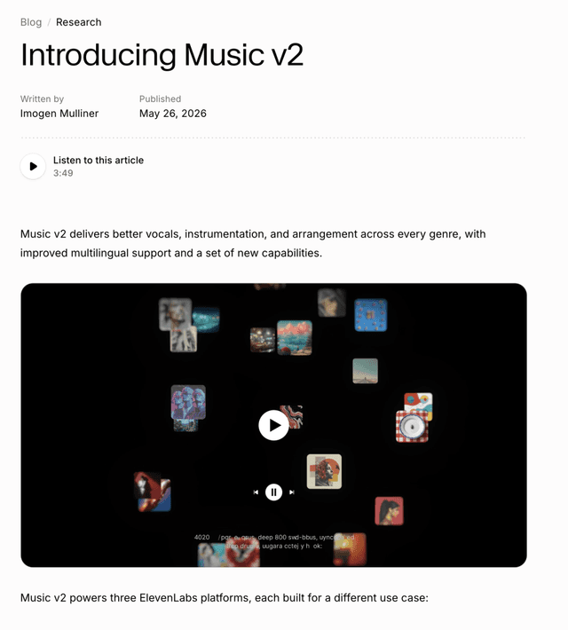 ElevenLabs Music v2: What Creators Need to Know (2026 Guide ...